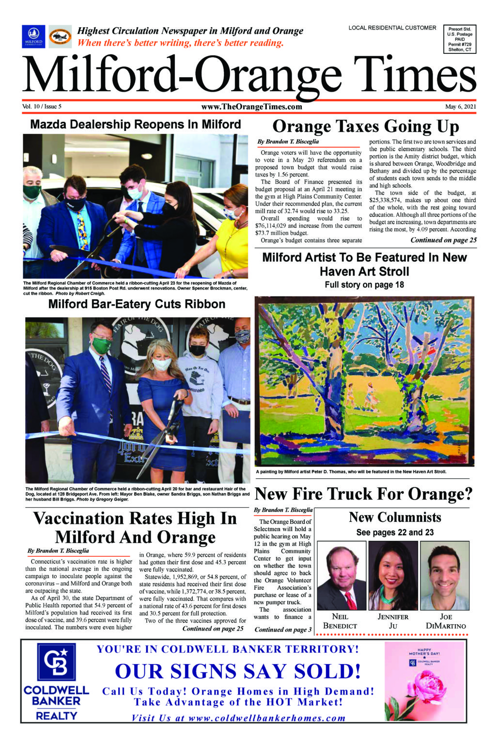 Milford-Orange Times: May 6, 2021 Issue – Milford-Orange Times