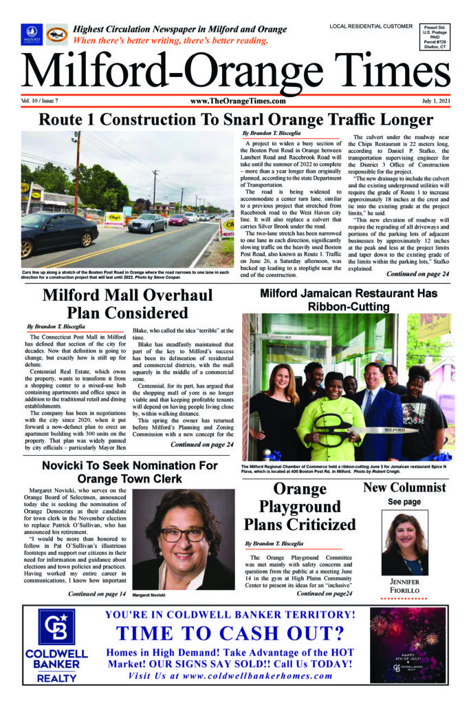 Milford-Orange Times: July 1, 2021 Issue – Milford-Orange Times