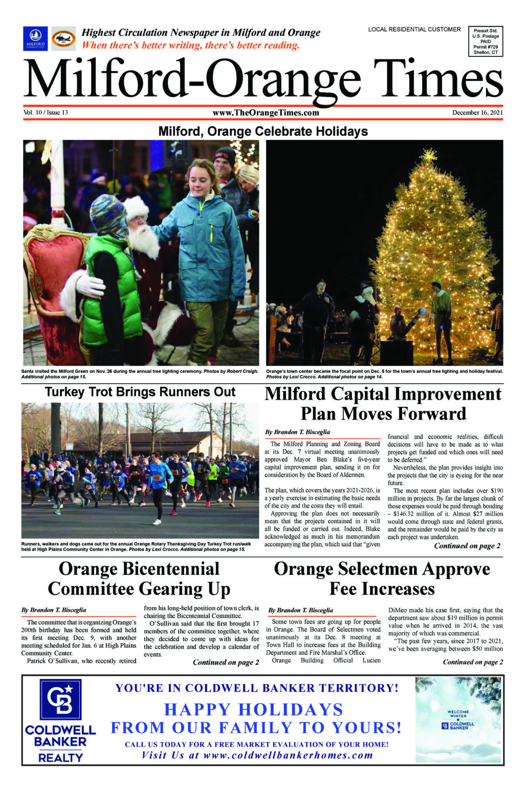 Milford-Orange Times: Dec. 16, 2021 Issue – Milford-Orange Times